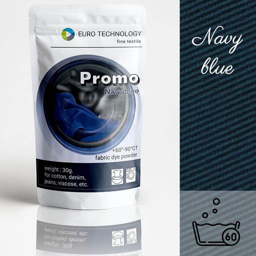 Серія Promo "Navy blue" синя низькотемпературна фарба-барвник, 30 г ...
